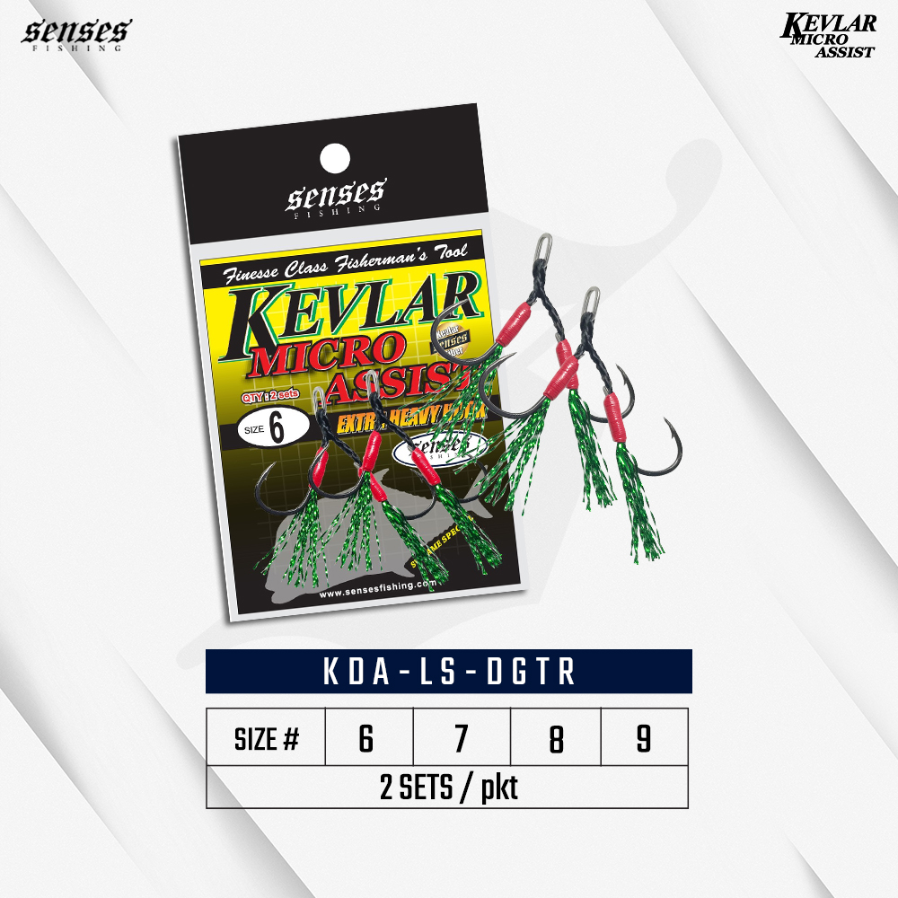 Senses Kelvar Micro Assist Double Hook | Fishing Equipment Malaysia ...
