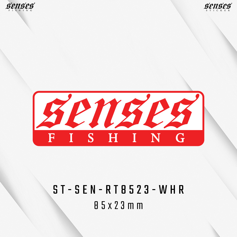 Senses Rectangle Sticker - Fishing Store Malaysia
